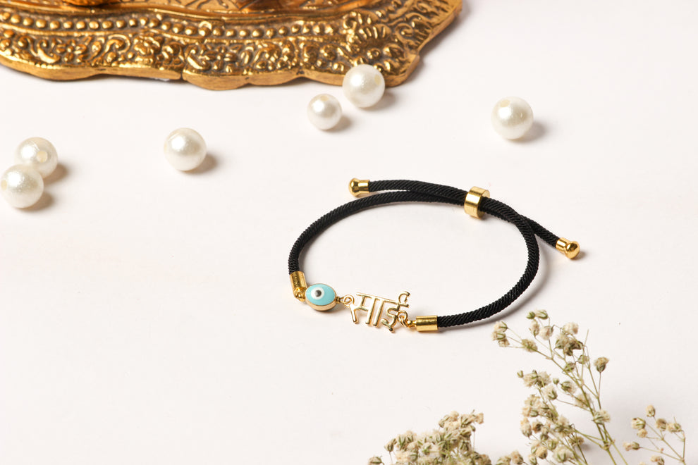 Sai Baba Evil Eye with Thread Bracelet – Divya Chugh